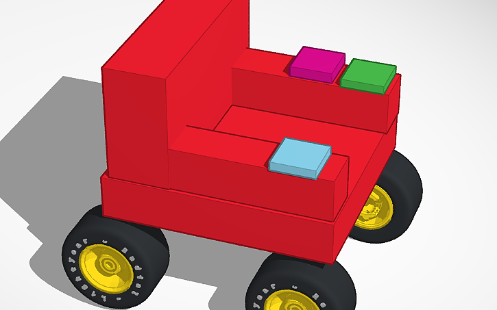 3D design racing chair - Tinkercad