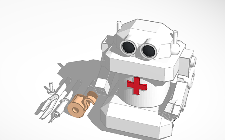 3D design medical robot - Tinkercad