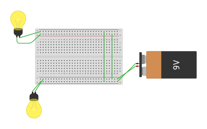 Circuit design Light bulb - Tinkercad