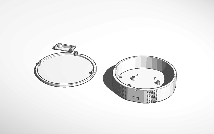 3D design Round Vented Project Box with DHT Sensor | Tinkercad