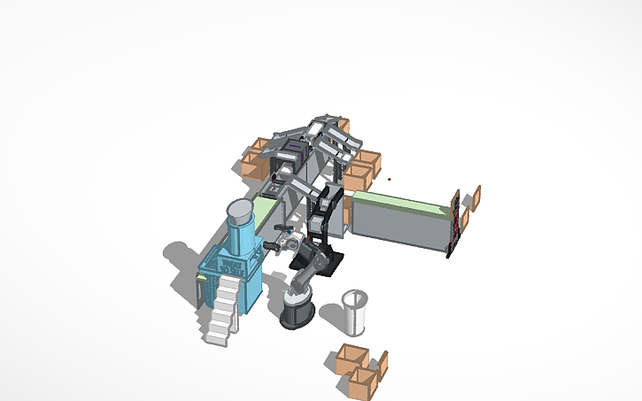 3D design rice factory - Tinkercad