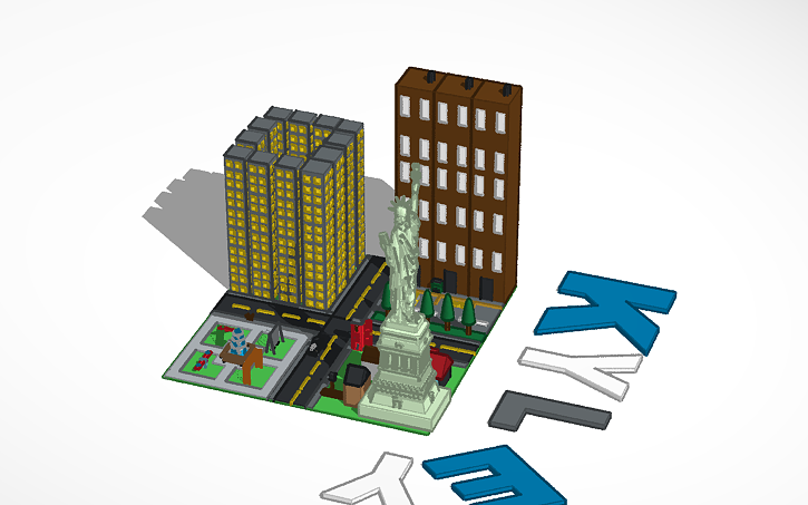 3D design future city - Tinkercad