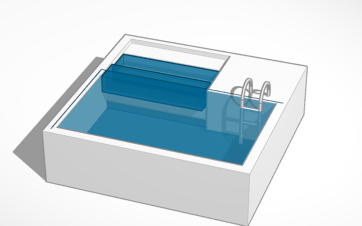 3D design Swimming pool - Tinkercad