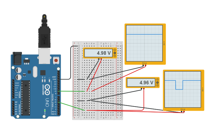 Circuit design PWM - Tinkercad