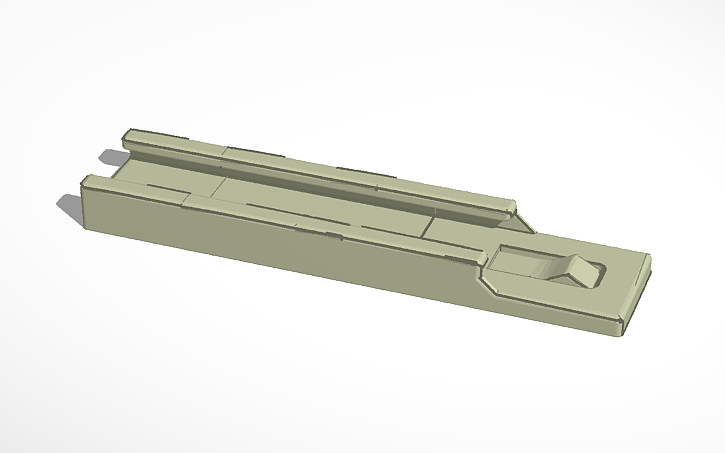 3d Design Nerf Rail 4in Tinkercad