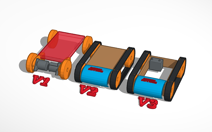 3D design ROBOT CHASSIS - Tinkercad