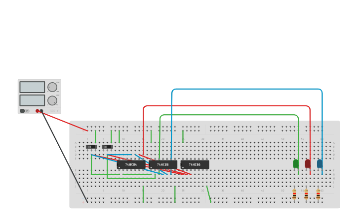 Circuit Design Ex No 4 1 Bit Magnitude Comparator Tinkercad