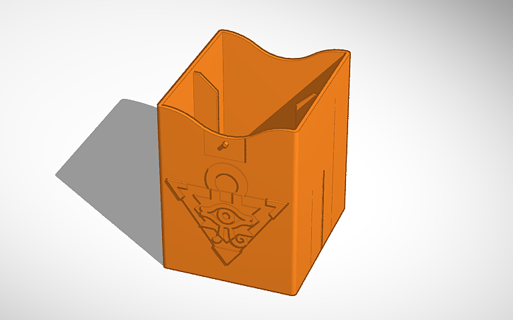 3D design dual deck yugioh deck box - Tinkercad