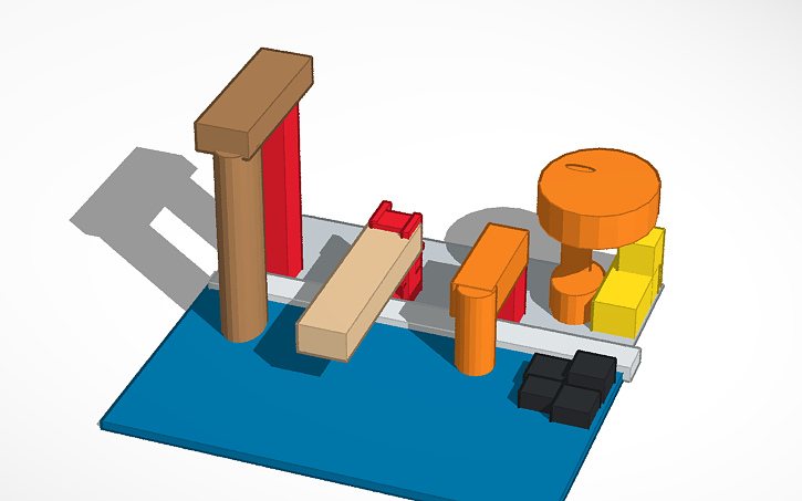 3D design water park slash graet wolf loge - Tinkercad
