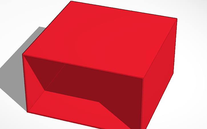3D design 5"sand paper box outside - Tinkercad