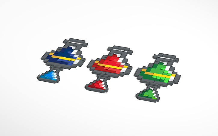 3D design terraria potions - Tinkercad