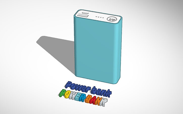 3D design Power bank - Tinkercad