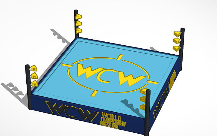 3D design WCW ring - Tinkercad