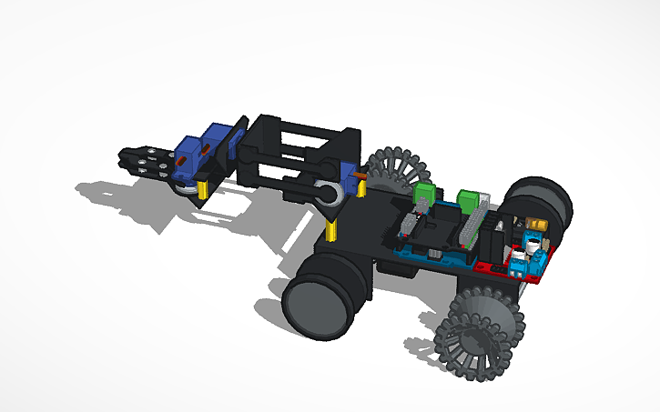 3D design Arduino tank model - Tinkercad