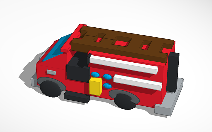 3D design Firetruck - Tinkercad