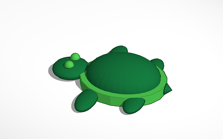 3D design turtle | Tinkercad