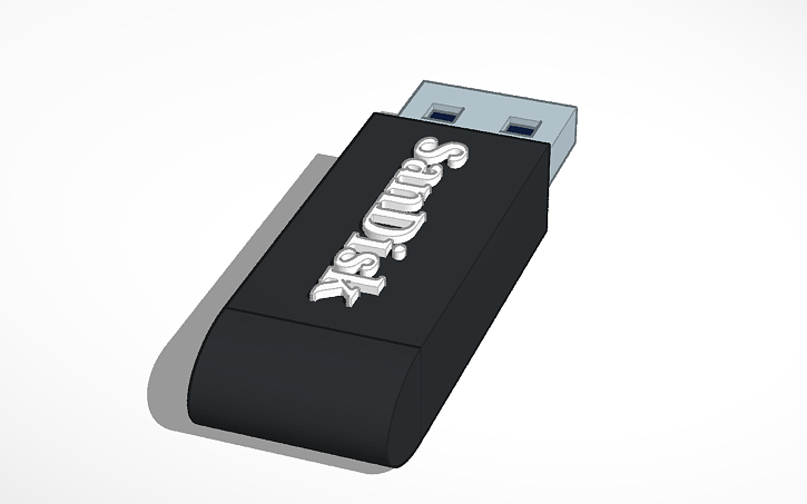 3D design SanDisk Flash-Bellek - Tinkercad