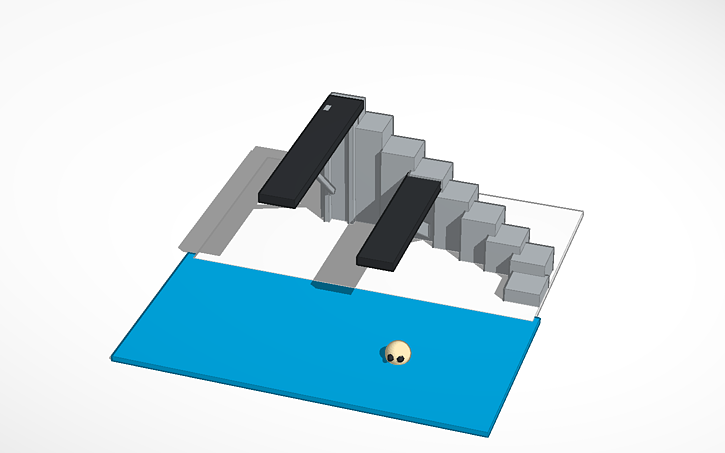 3D design swimming pool - Tinkercad