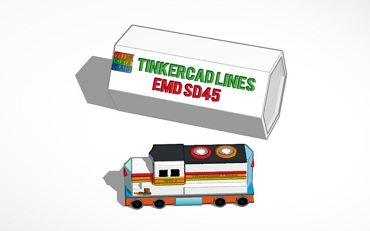 3D design Rare Collectible: Tinkercad Lines SD45 - Tinkercad