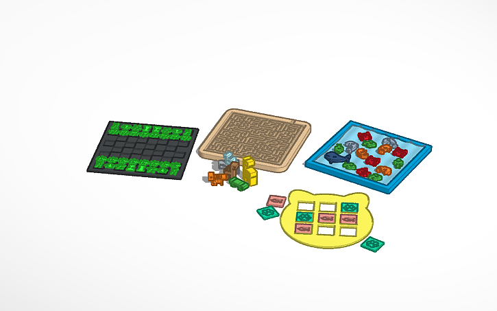 3D design CNC Board Games for Children's Hospital - Tinkercad