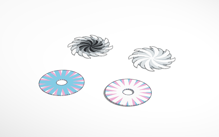 3D design Grouping Shapes in different ways (same shapes diff grouping ...