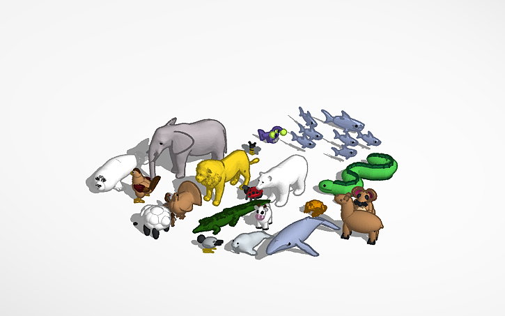 3D design Animals - Tinkercad