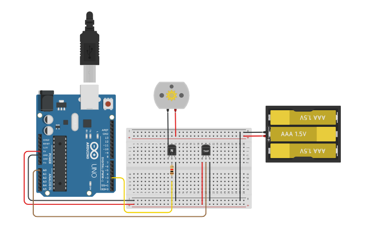 Circuit design Q2 - Tinkercad