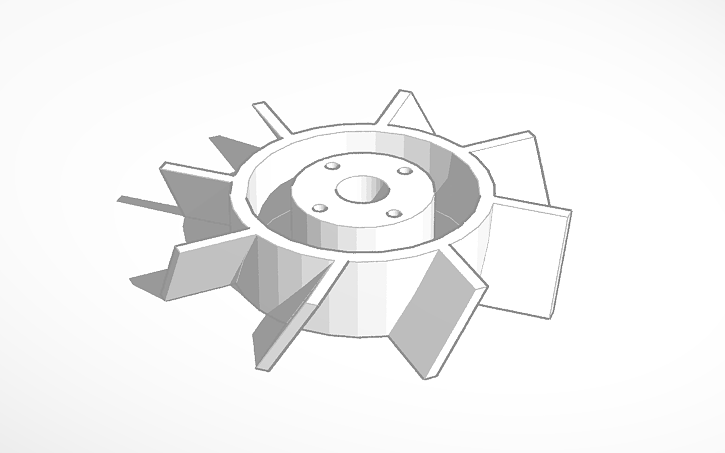 3D design motor fan - Tinkercad
