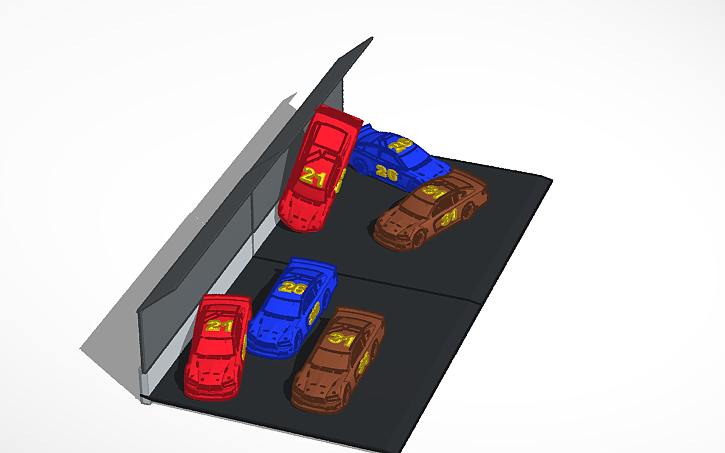 3D design NASCAR race - Tinkercad