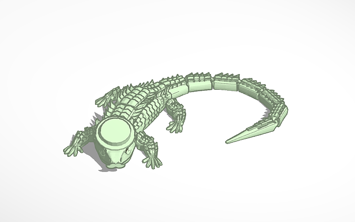 3D design gentalmen lizard - Tinkercad