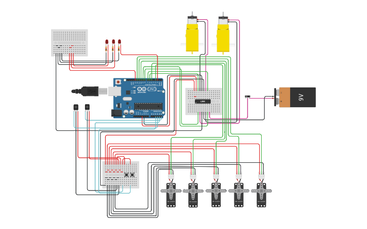 Circuit design Optimus Prime Wiring Diagram - Tinkercad