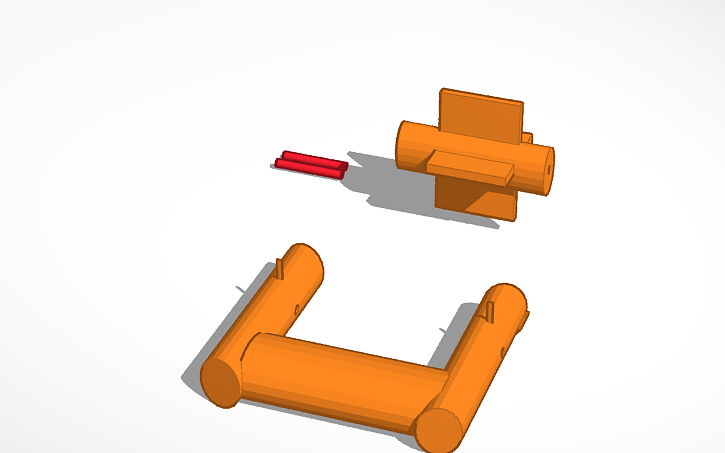 3D design PADDLE BOAT - Tinkercad