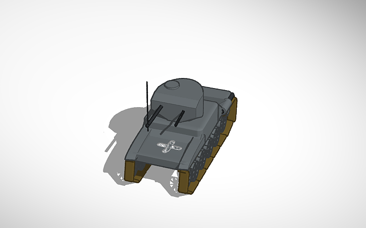3D design panzer 1 - Tinkercad