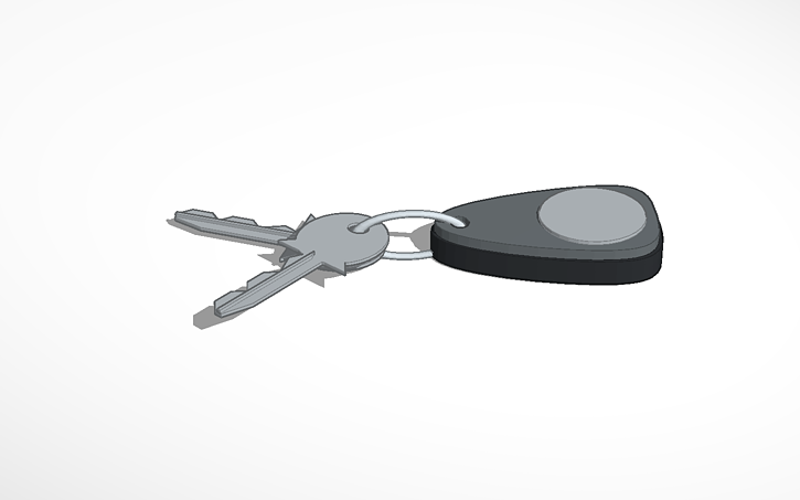3D design Key fob - Tinkercad