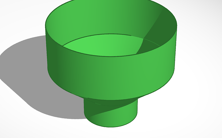 3D design Hydroflask Ice Funnel - Needs Refinement - Tinkercad