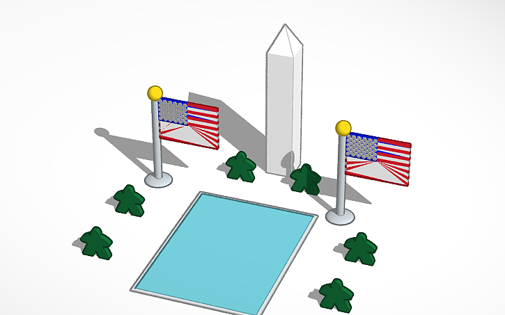 3D design Washington Monument JSTB - Tinkercad