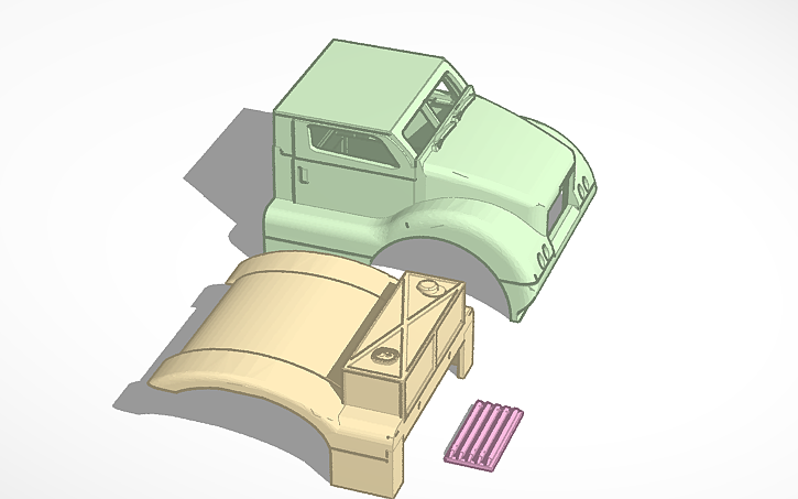 3d Design Semi Cab Tinkercad