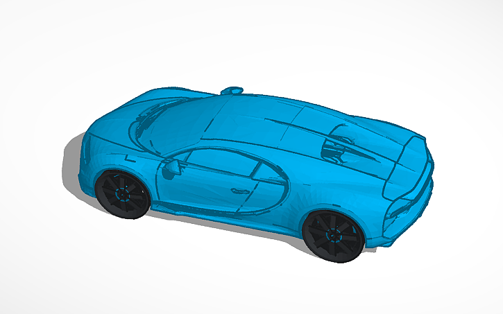 3D design Bugatti Chiron - Tinkercad