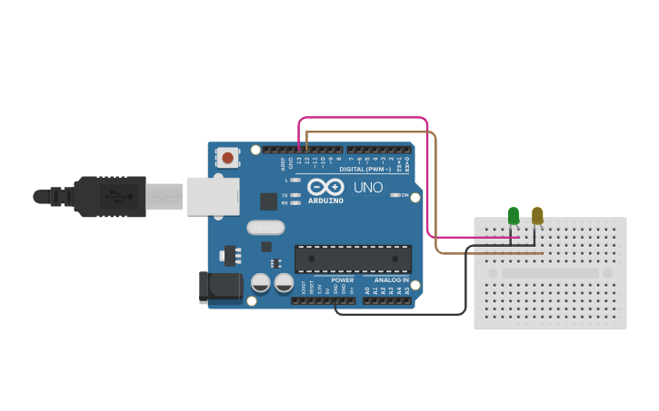 Circuit design ESP8266 - Tinkercad