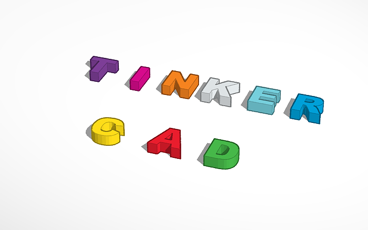 3D design TinkerCad logo | Tinkercad