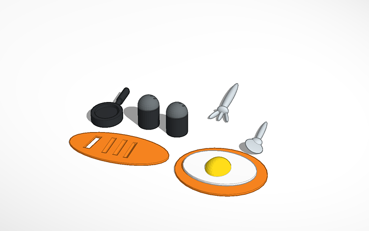 3D design Cooking Set - Afreen - Tinkercad