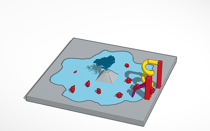 3D design water park - Tinkercad