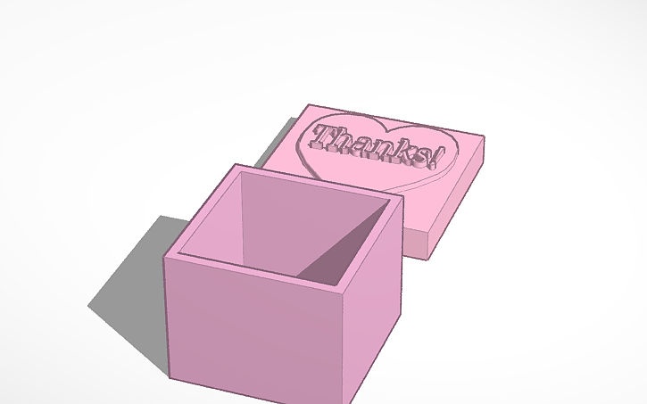 3D design Valentines day Box - Tinkercad