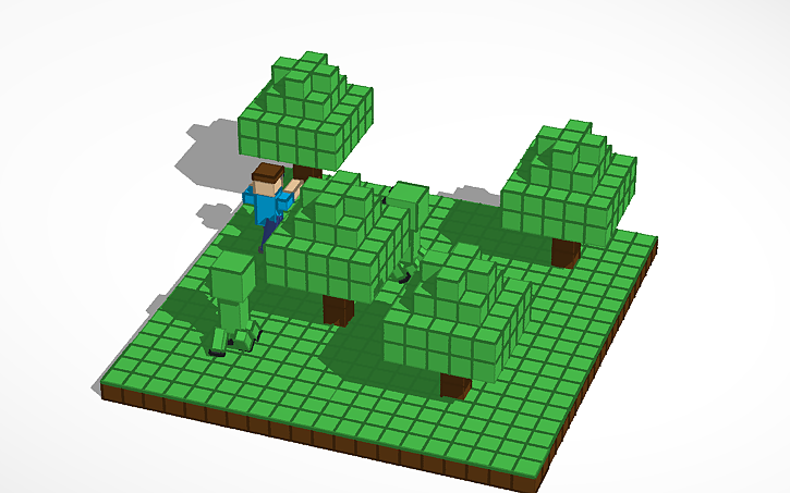 3D design A minecraft world | Tinkercad