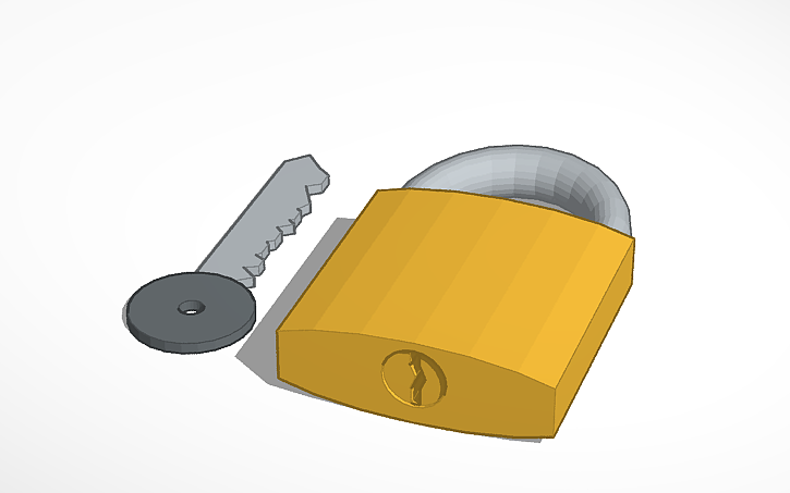 3D design lock - Tinkercad