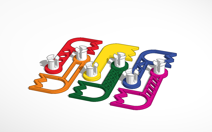 3D design v4.0 Cubicle Hook - Flags | Tinkercad