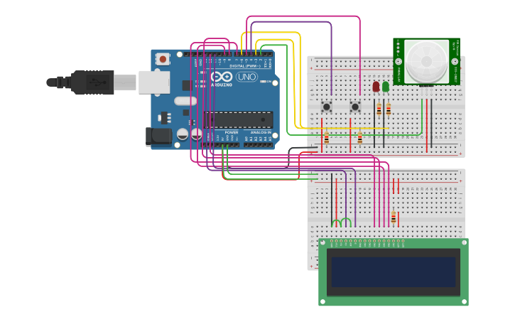 Circuit design датчик - Tinkercad