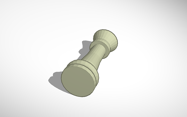 3D design Chess - Queen - Tinkercad