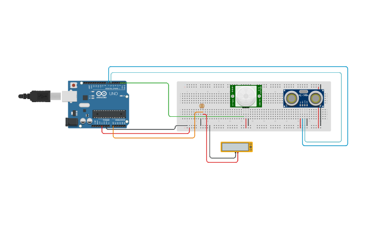 Circuit design Sensores. | Tinkercad