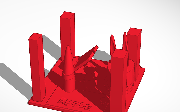 3D design apple - Tinkercad